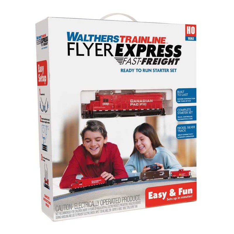 Walthers Trainline 1211 (HO) Flyer Express Fast-Freight Train Set ...