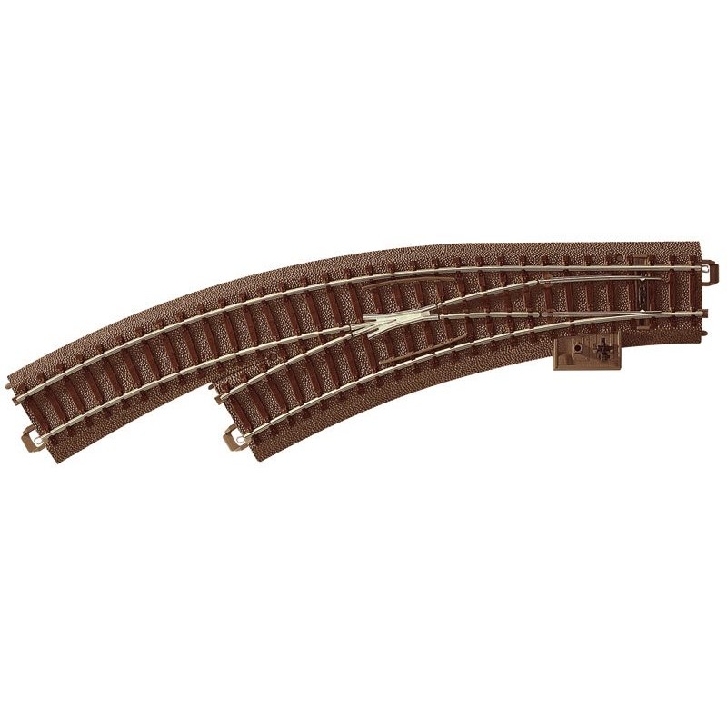 TRIX 62671 (HO) C-track - Left Curved Turnout - curves 30°, radius 360 ...