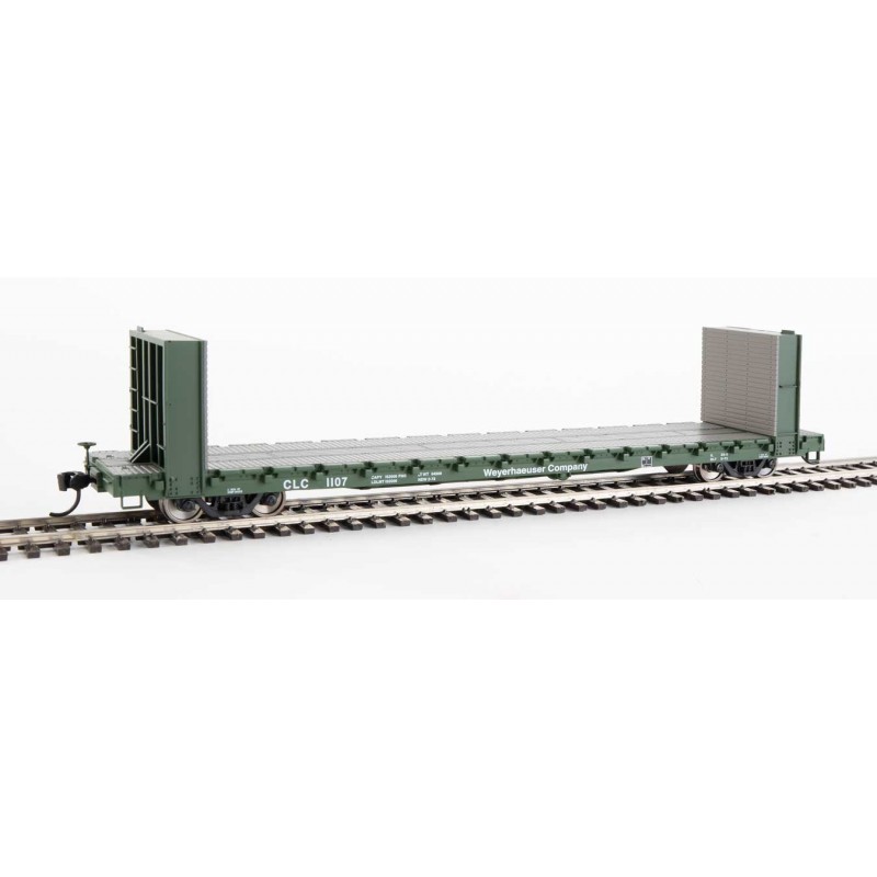 Walthers Mainline (HO) 60' Pullman-Standard Bulkhead Flatcar (48' IL ...
