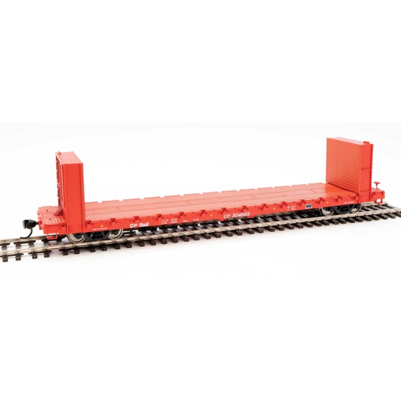 Walthers Mainline (HO) 60' Pullman-Standard Bulkhead Flatcar (48' IL) Canadian Pacific, CP Rail