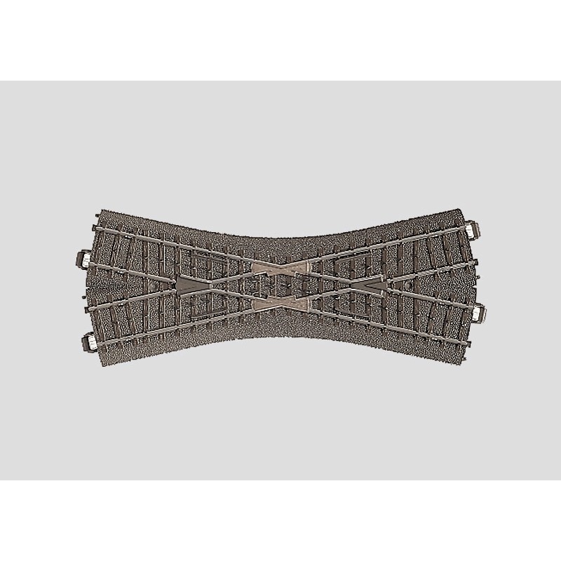 Märklin 24640 (HO) 3-Rail C Track -- Crossing 24.3°