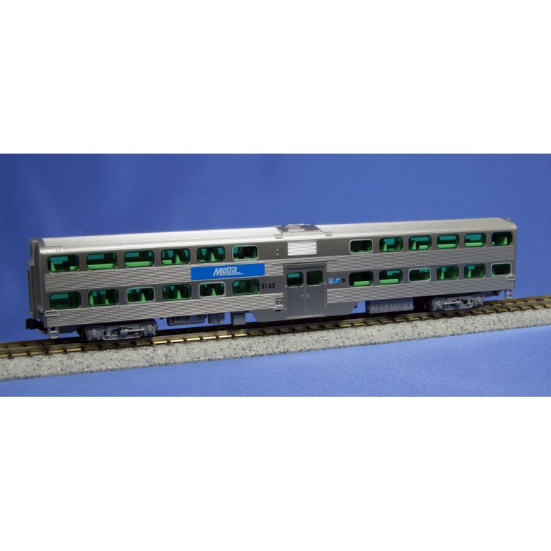 KATO 106-8703 (N) Chicago METRA Gallery Bi-Level Commuter Train 3-Car ...