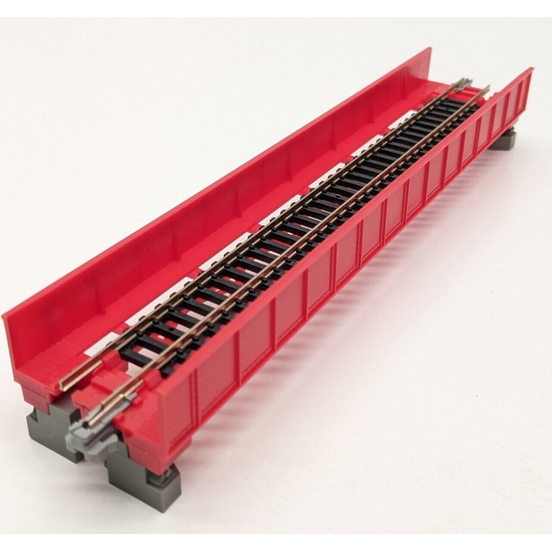 KATO 20-450 (N) Single-Plate Girder Bridge - 7-5/16" 186mm -- Red