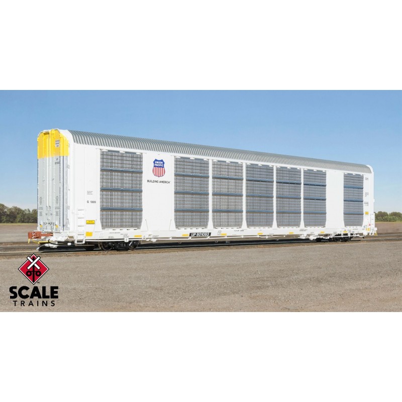 ScaleTrains Rivet Counter (HO) Gunderson Multi-Max Autorack, Union Pacific/White/Building America/UP