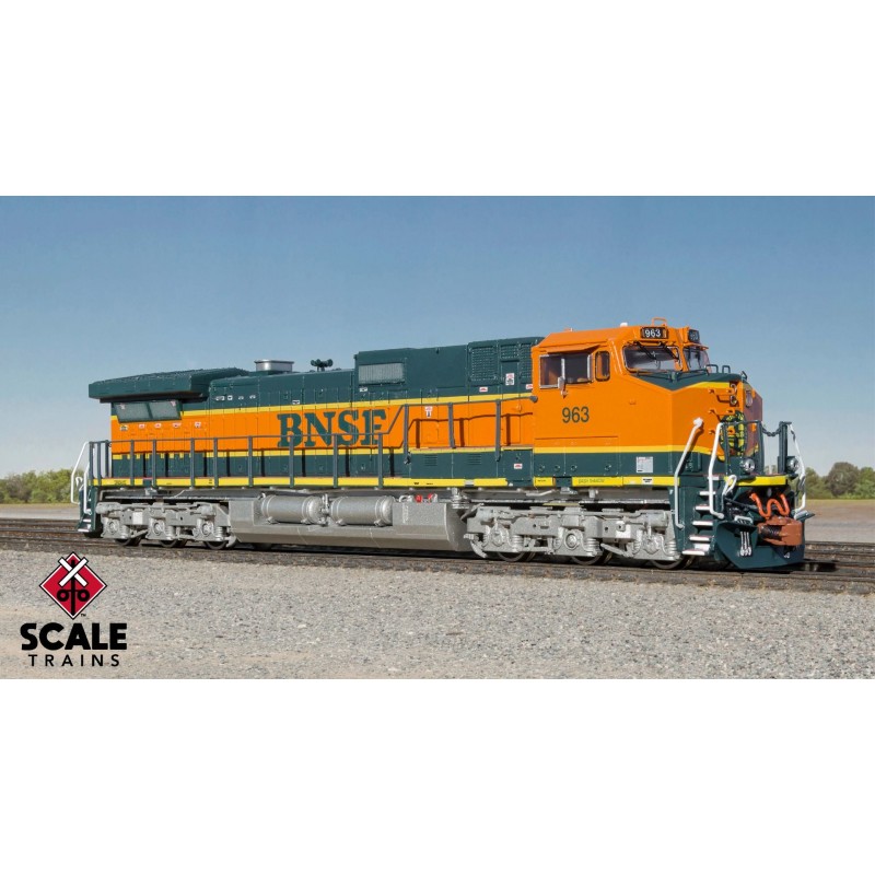ScaleTrains Rivet Counter (N) GE DASH 9, BNSF 970 /Heritage I/Red Walkway - DCC/sound
