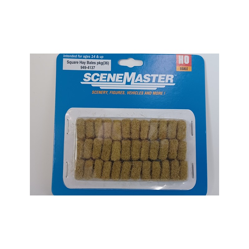 Walthers SceneMaster 4137 (HO) Square Hay Bales pkg(36)
