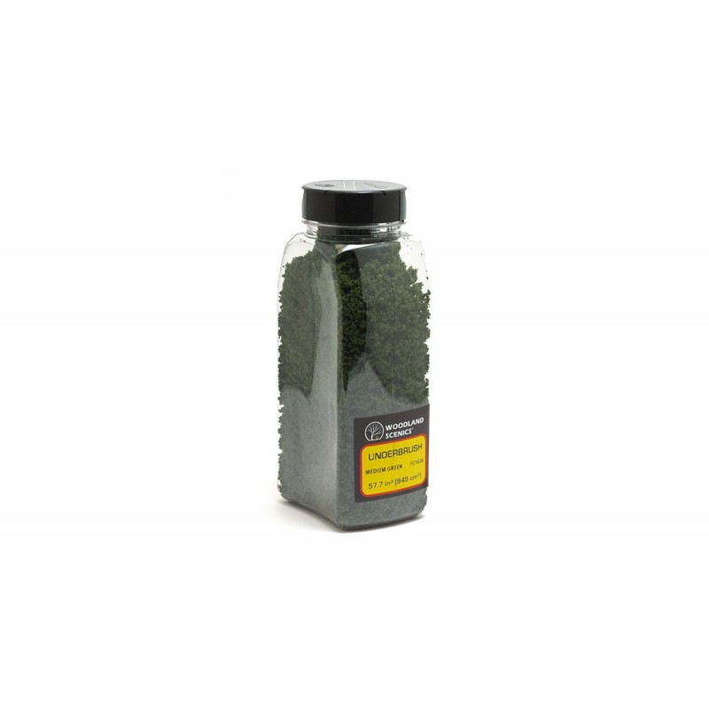 Woodland Scenics FC1636 (A) Underbrush Shaker - 32oz 907g - Medium Green