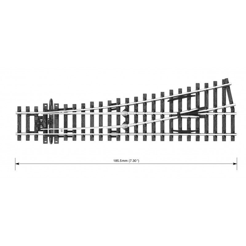 PECO SL-92 (HO) Code 100 Small Radius Turnout - Streamline -- Left Hand ...