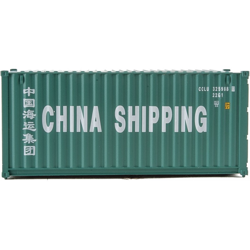 Walthers SceneMaster 8056 (HO) 20' Corrugated Container - China Shipping