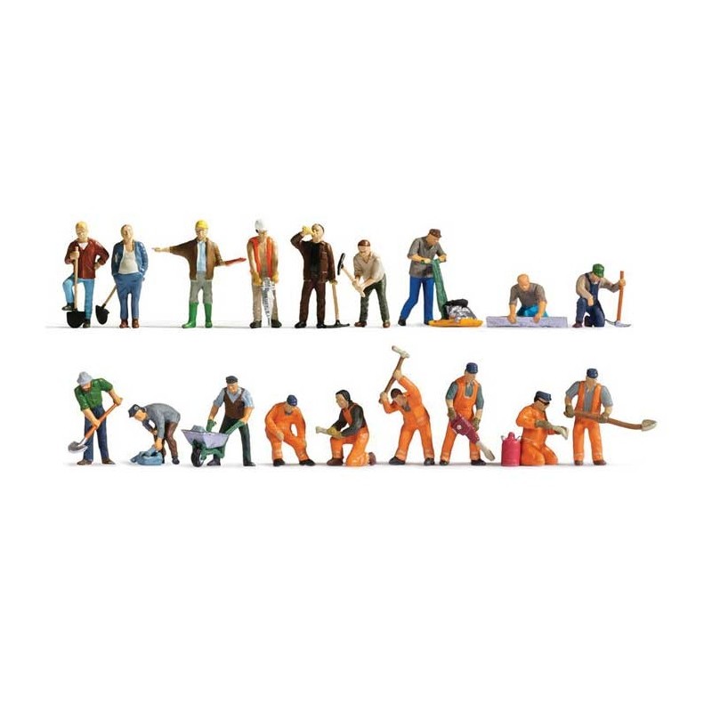 Walthers SceneMaster 6090 (HO) People at Work -- pkg(18)