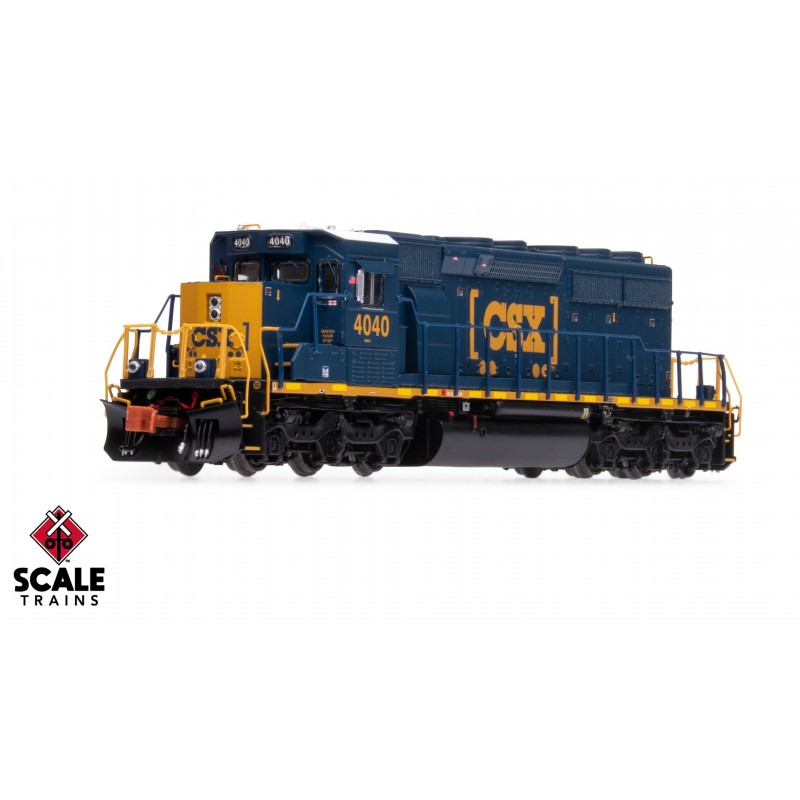 ScaleTrains Rivet Counter (N) EMD SD40-3, CSX 4049 /YN3 Boxcar Logo ...