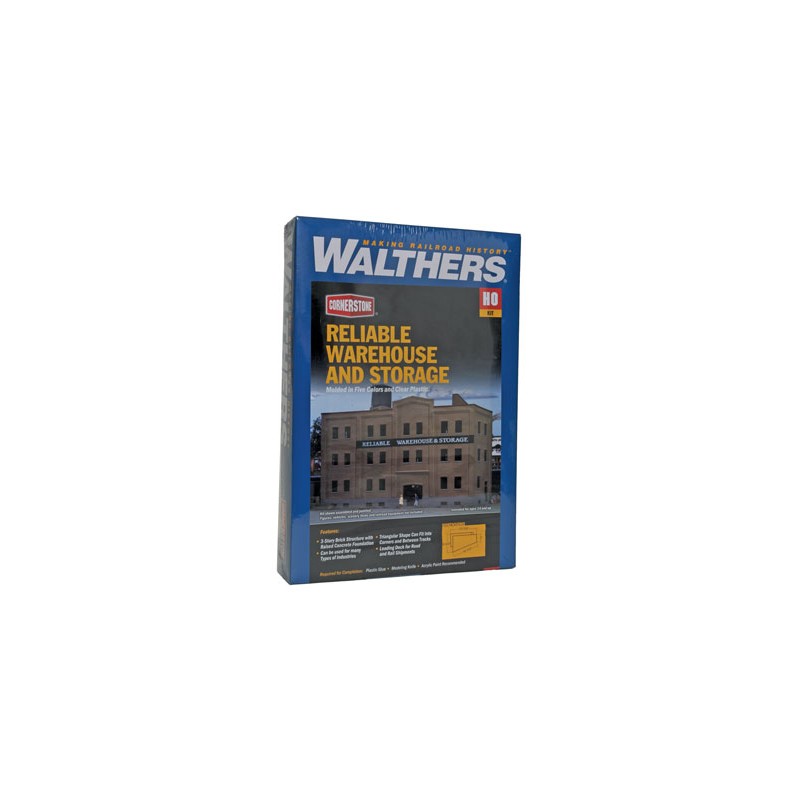 Walthers Cornerstone 3014 (HO) Reliable Warehouse and Storage -- Kit