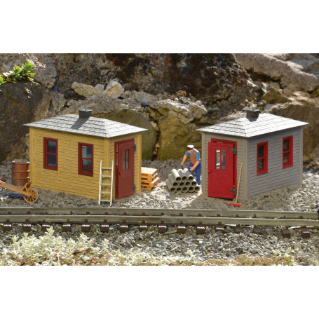 Piko 62718 (G) Railroad Tool Shed 2-pack Built-Up Building
