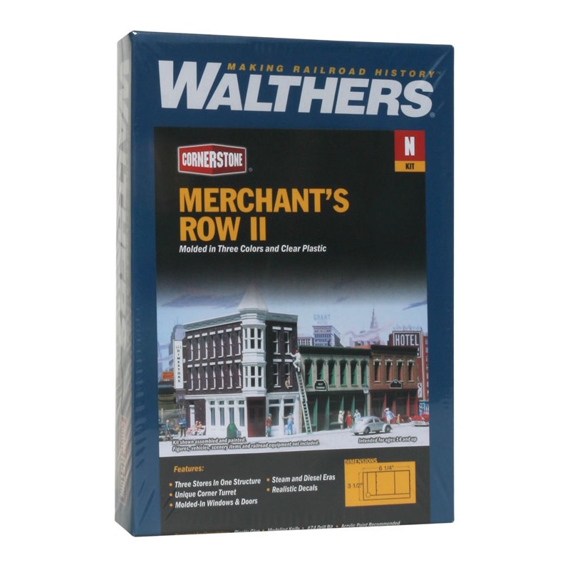 Walthers Cornerstone 3224 (N) Merchant's Row II -- Kit