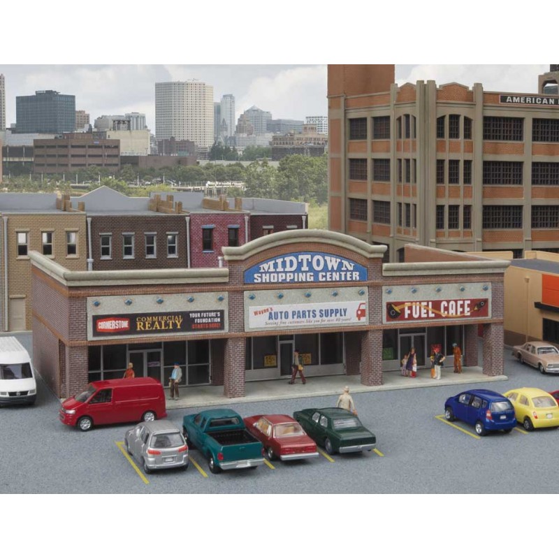 Walthers Cornerstone 3891 (N) Modern Shopping Center I -- Kit