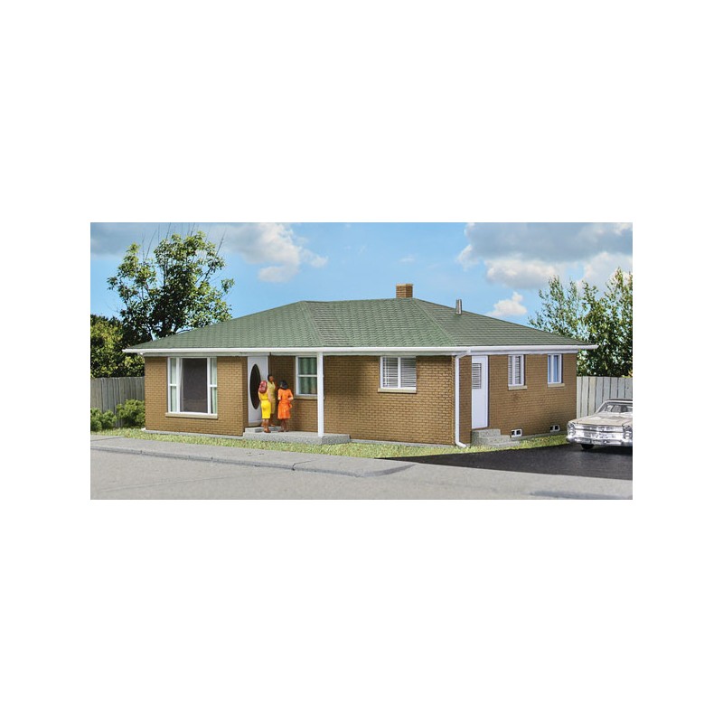 Walthers Cornerstone 3777 (HO) Ranch Tract House -- Kit
