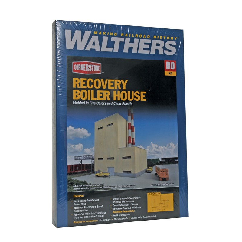 Walthers Cornerstone 3901 (HO) Recovery Boiler House - Superior Paper ...