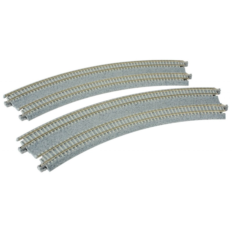 KATO 20-183 (N) CT Double Track Superelevated Curve Track -- 45 Degrees ...