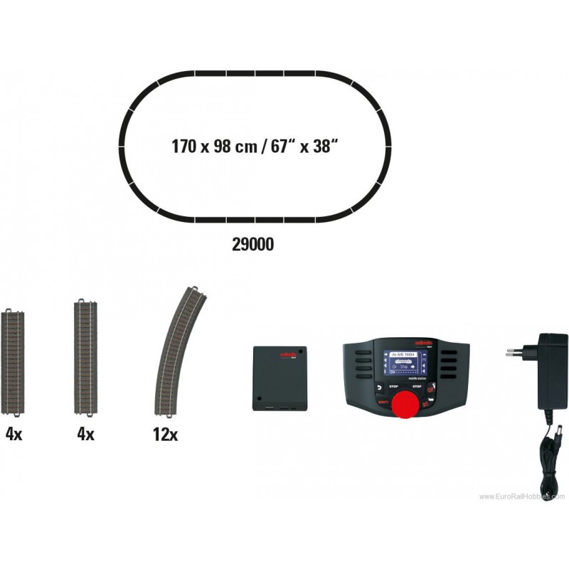 Märklin 29000 (HO) Digital Starter Pack with Mobile Station and C-track ...
